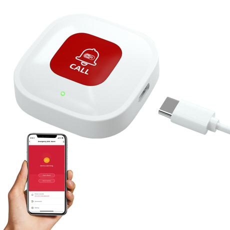 Tuya Wi-Fi Call Button, smart SOS call button, caregiving technology ...