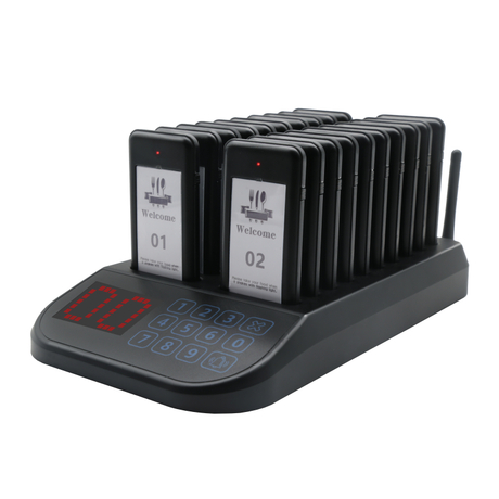 Daytech Restaurant Pager System 20 Charging Slot 20 PagersPaging Buzzer ...