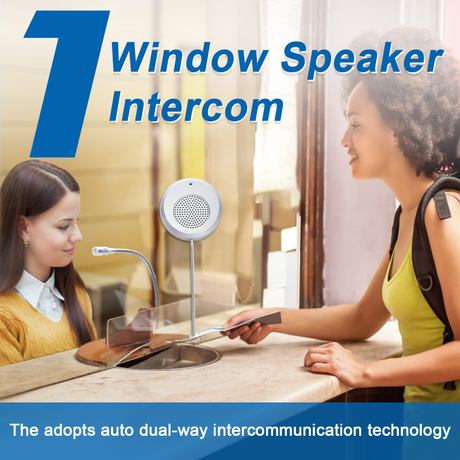 Daytech Window Speaker Intercom System Dual-Way Intercom System for ...