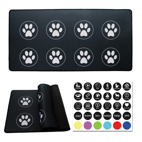 Dog Communication Buttons Mat,Anti-Skid Rubber Backing Dog Buttons Mat ...