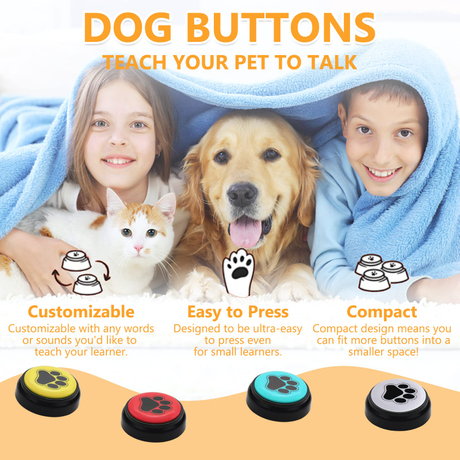 Dog Buttons for Communication Dogs Speech Training Buttons Talking ...