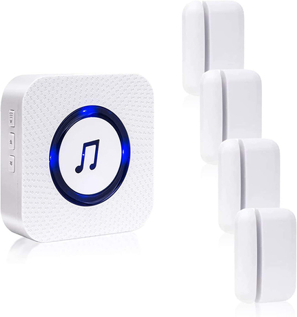 Daytech Store Door motion Open Alert Sensors Wireless Sensor Door ...