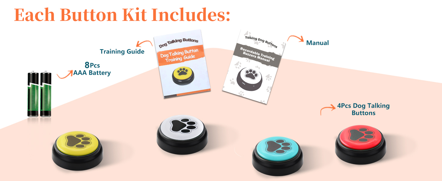 Dog Buttons for Communication Dogs Speech Training Buttons Talking ...