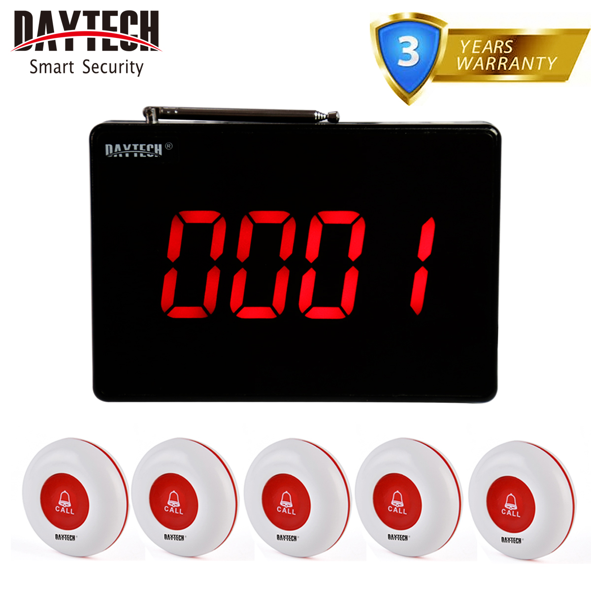Daytech Wireless Calling System Patient Pager System Call Buttons for ... Daytech Wireless Calling System Patient Pager System Call Buttons for ...