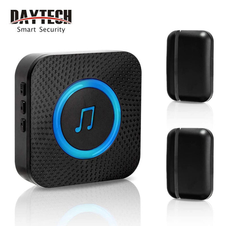 Daytech MC01 2-1 1 Receiver 2 Sensors Wireless Sensor Door Entry Chime for Home Store Door Open ...