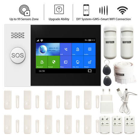 Factory Hot Sale Tuya APP Control Full Touch Screen Home Security WiFi ...