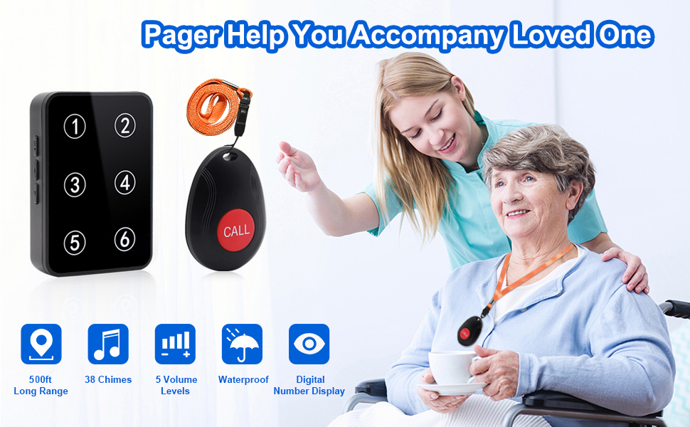 Daytech wireless pager system wholesale elderly care pager OEM/ODM ...